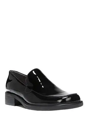 Franco Sarto Bocca Leather Loafer - Black Metallic Patent