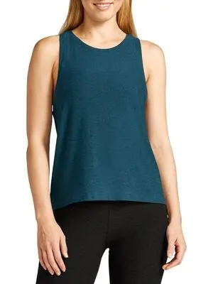 Beyond Yoga Featherweight Rebalance Tank - Blue Gem Heather