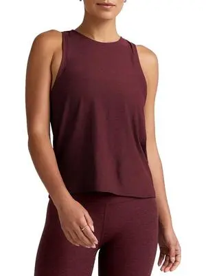 Beyond Yoga Featherweight Rebalance Tank - Midnight Burgundy Heather