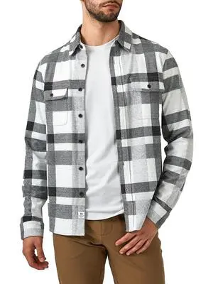 7 Diamonds Generations Plaid Button-up Shirt - Ecru