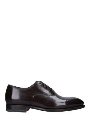Bontoni Leather Vittorio Oxford Shoes Brown