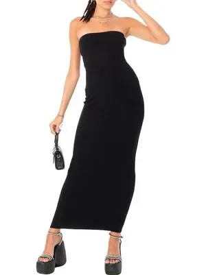 EDIKTED EDIKTED Paola Strapless Knit Maxi Dress