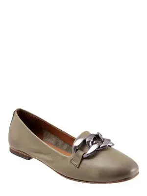 BUENO Chain Flat Loafer - Sage
