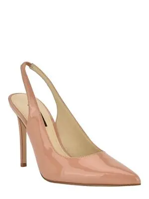 Nine West Feather Slingback Pump - Light Natural