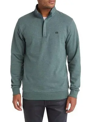 Travis Mathew TravisMathew Cloud 2.0 Quarter Zip Pullover Heather Balsam
