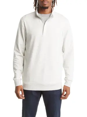 Travis Mathew TravisMathew Cloud 2.0 Quarter Zip Pullover Heather Gardenia
