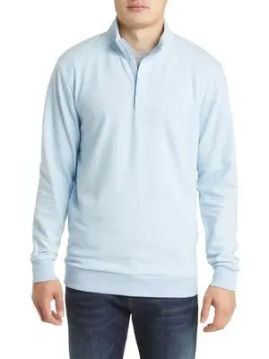Travis Mathew TravisMathew Cloud 2.0 Quarter Zip Pullover Heather Kentucky Blue