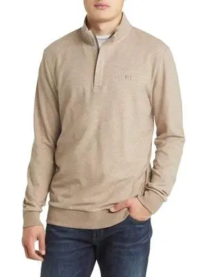 Travis Mathew TravisMathew Cloud 2.0 Quarter Zip Pullover Heather Portabella