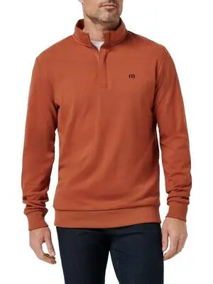 Travis Mathew Cloud 2.0 Quarter Zip Pullover - Maple
