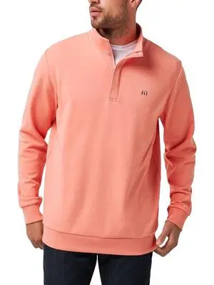 Travis Mathew TravisMathew Cloud 2.0 Quarter Zip Pullover Terra Cotta