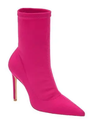 STUART WEITZMAN 100 Pointed Toe Stretch Bootie - Magenta