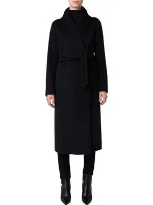 Akris Wool-blend Coat - Black