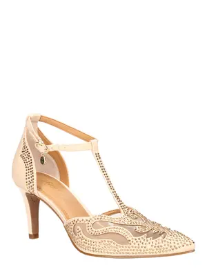 J. Reneé J. Reneé Lisha Pointed Toe Pumps Beige