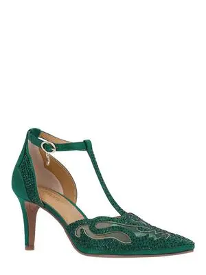 J. Reneé Lisha Pointed Toe Pumps - Emerald