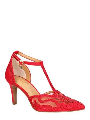 J. Reneé Lisha Pointed Toe Pumps - Red