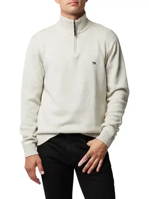 Rodd & Gunn Rodd & Gunn Merrick Bay Quarter Zip Sweater Natural