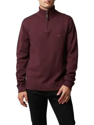 Rodd & Gunn Rodd & Gunn Merrick Bay Quarter Zip Sweater Port
