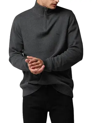 Rodd & Gunn Rodd & Gunn Merrick Bay Quarter Zip Sweater Slate