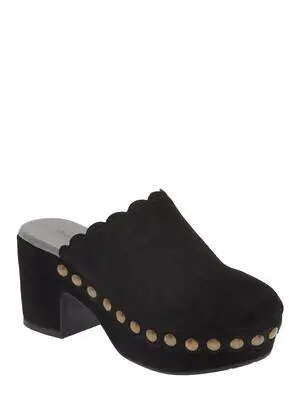 CHOCOLAT BLU Gemini Platform Clog - Black Suede