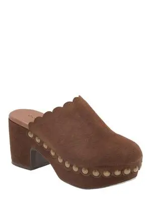 CHOCOLAT BLU Chocolat Blu Gemini Platform Clog Chocolate Suede