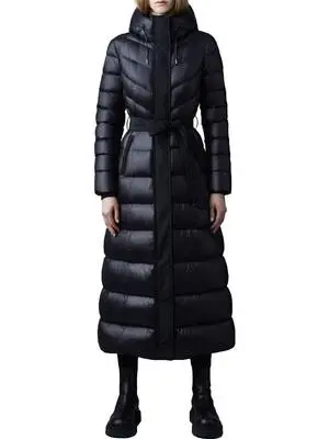 Mackage Calina Lustrous Water Repellent Down Coat - Black