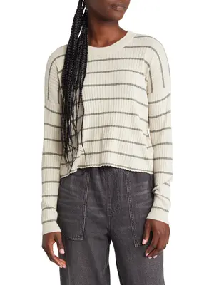 Madewell Striped Crewneck Sweater Donegal Lighthouse