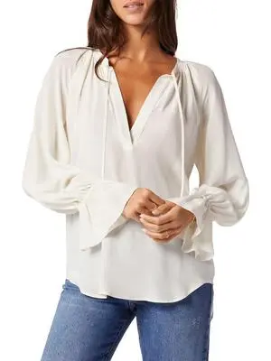 Joie Cecarina Silk Blouse - Porcelain