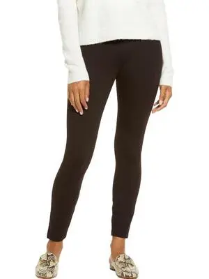 Lyssé Ntials Center Seam Ponte Leggings - Double Espresso