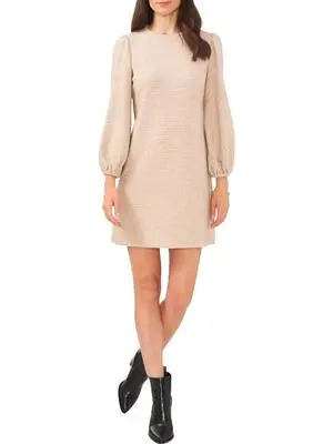 Chaus Balloon Sleeve Knit Minidress - Khaki