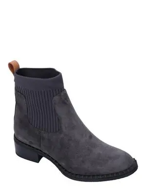 Gentle Souls Best Chelsea Boot - Charcoal Suede