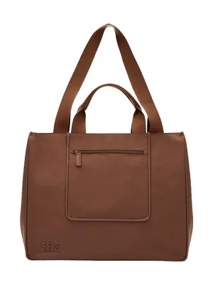BEIS Béis East/West Water Repellent Tote Maple