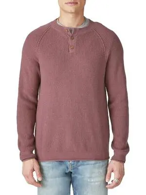 Lucky Brand Henley Sweater - Huckleberry