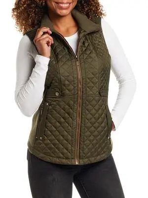 Gallery Quilted Vest - Olive