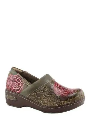 SPRING STEP SHOES Elkayjay Clog - Olive Multi