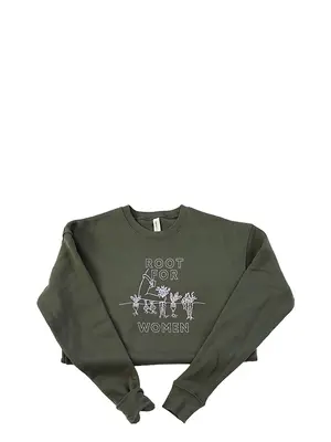 OVERSEASONED Crewneck With Graphic - Sage Green