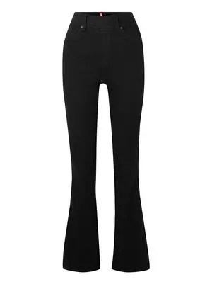 Spanx High-Rise Flared Jeans Black