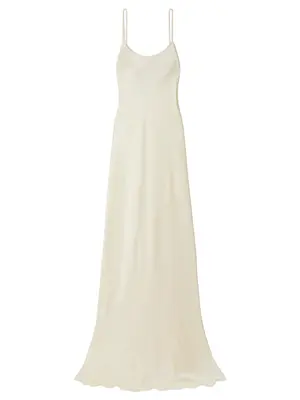 Victoria Beckham Victoria Beckham Satin Gown Ivory