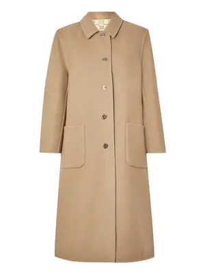 Gucci Love Parade Reversible Wool And Silk-blend Coat - Brown