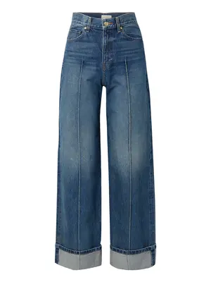 Ulla Johnson Ulla Johnson The Genevieve High-Rise Wide-Leg Jeans Mid Denim