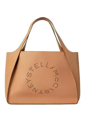 Stella McCartney Logo Tote Bag Camel