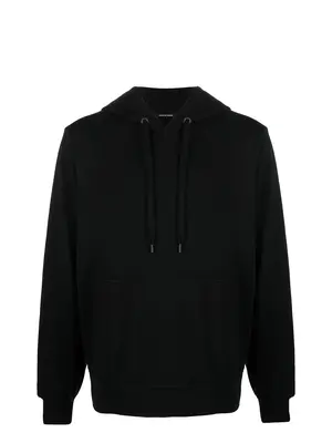 Canada Goose Logo Drawstring Hoodie - Black