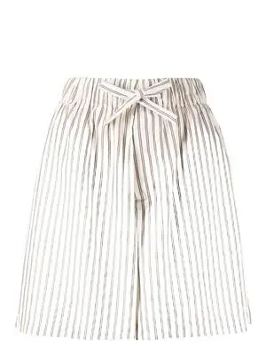 TEKLA Stripe-print Pyjama Shorts - White