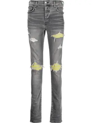Amiri Mid-rise Skinny Jeans - Grey