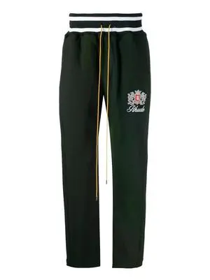 Rhude Embroidered Track Pants - Green