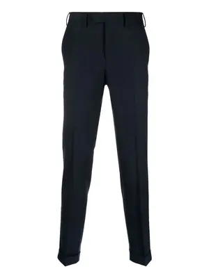PT TORINO Straight-leg Tailored Trousers - Blue