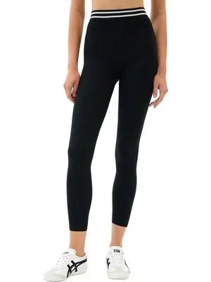 Splits59 Bailey High Waist Active Rib 7/8 Leggings - Black