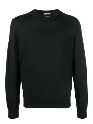 TOM FORD Fine Knit Wool Jumper - Black