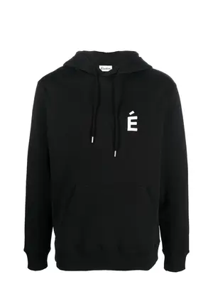 ÉTUDES STUDIO Klein Logo-patch Hoodie - Black