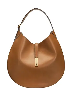 Polo Ralph Lauren Leather Shoulder Bag - Brown