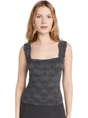 Free People Love Letter Cami - Black